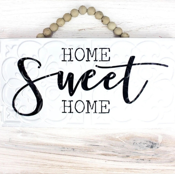 Accents | Embossed Home Sweet Home Sign | Poshmark